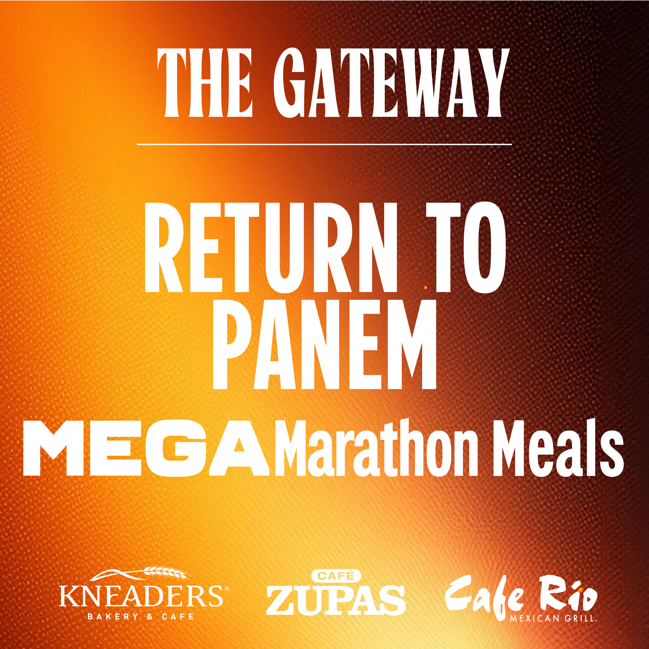 Return to Panem MEGAMarathon Meal Package - The Gateway – MEGAStore