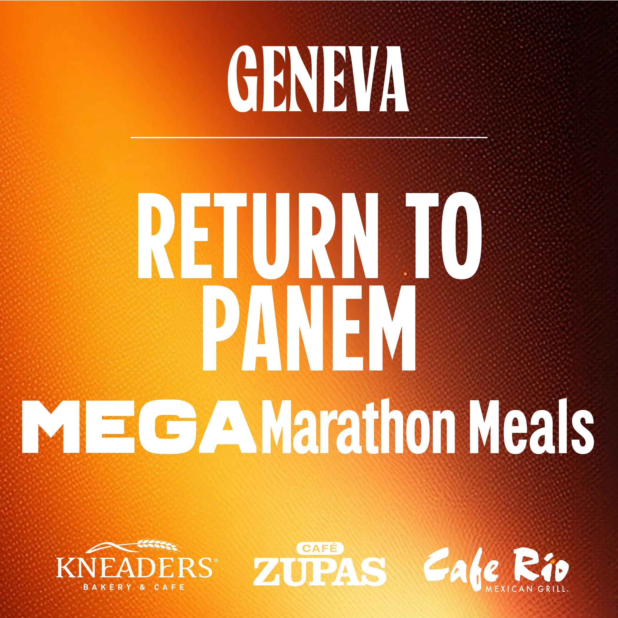 Return to Panem MEGAMarathon Meal Package - Geneva – MEGAStore