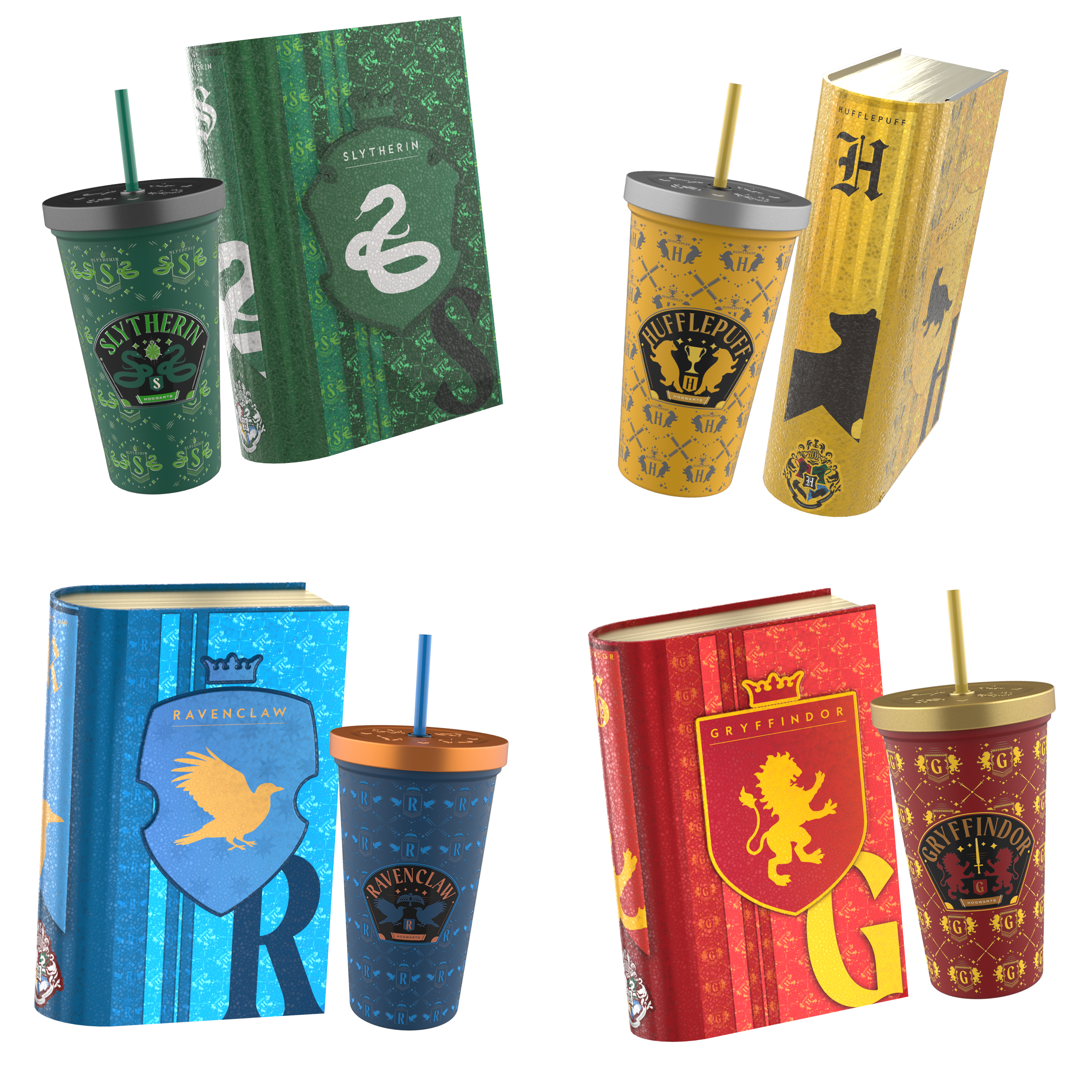 Harry Potter Back to Hogwarts: Collect All 4 Houses Book Popcorn Conta ...